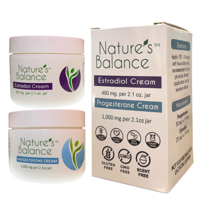 Bio-Identical Estradiol and Progesterone Cream Pack – Nature's Balance